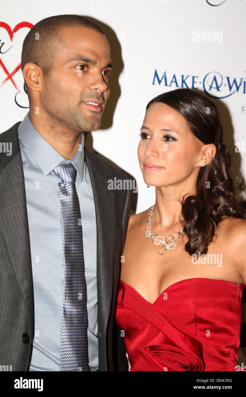 Tony Parker with his girlfriend Axelle Tony Parker host 7th Par Coeur ...