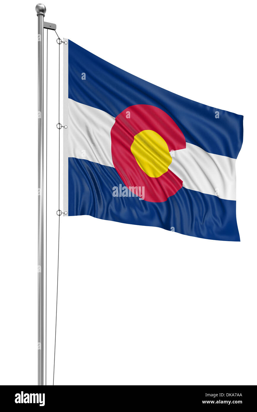 3D Colorado Flag Stock Photo - Alamy