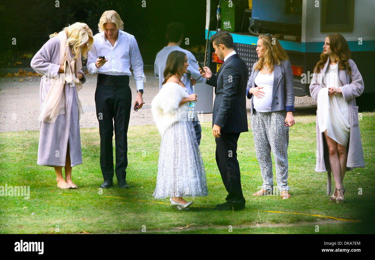 Cast Members cast of 'Made In Chelsea' take part in a photoshoot in ...