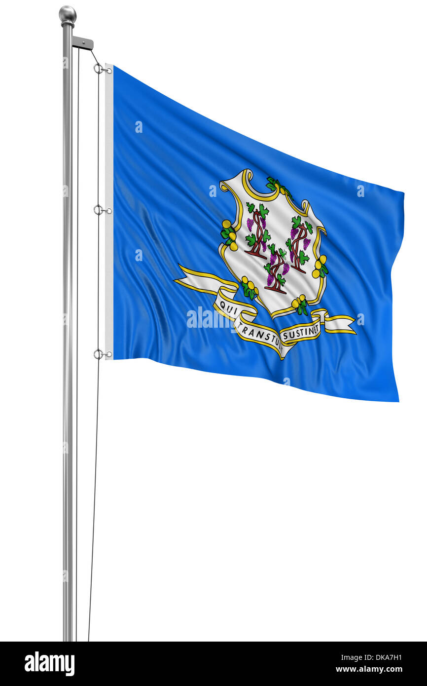 3D Connecticut Flag Stock Photo - Alamy