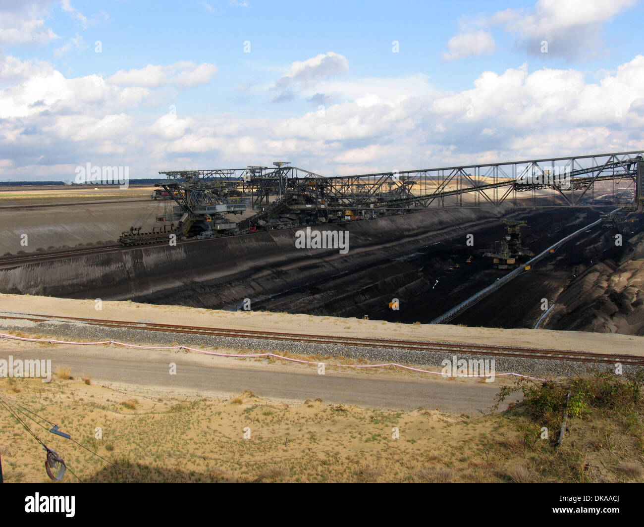 The lignite open-cast working Jaenschwalde belongs the Vattenfall ...