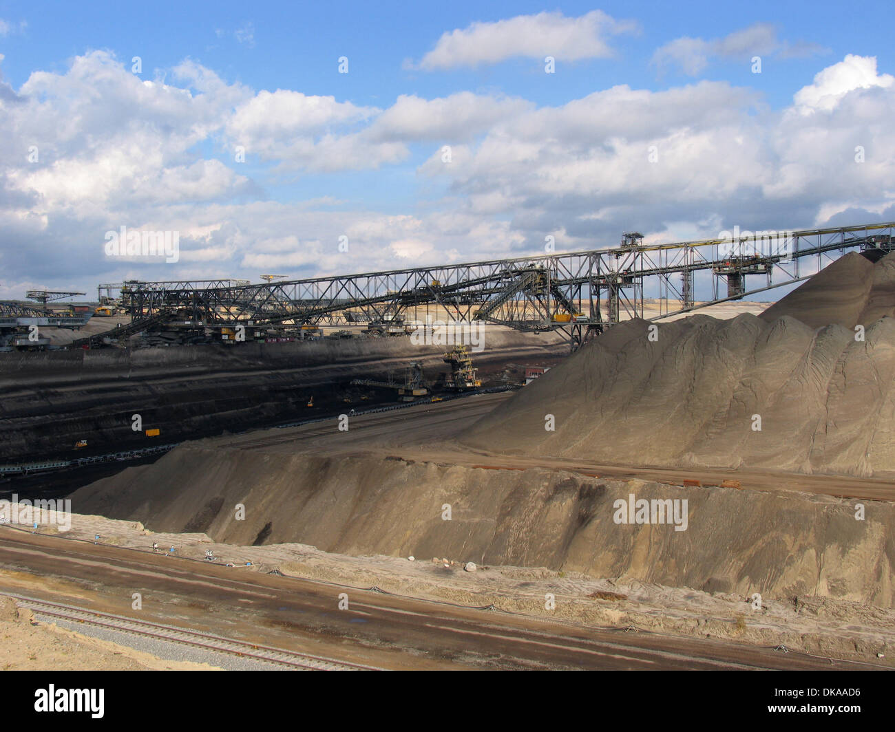 The lignite open-cast working Jaenschwalde belongs the Vattenfall ...