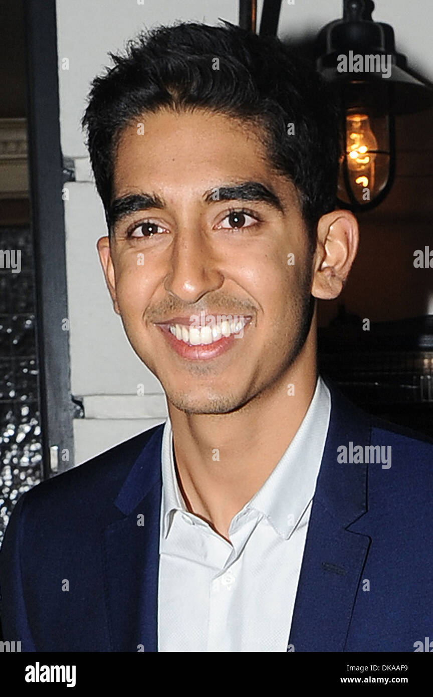 Dev Patel leaves Little House restaurant in Mayfair London, Eng;and ...