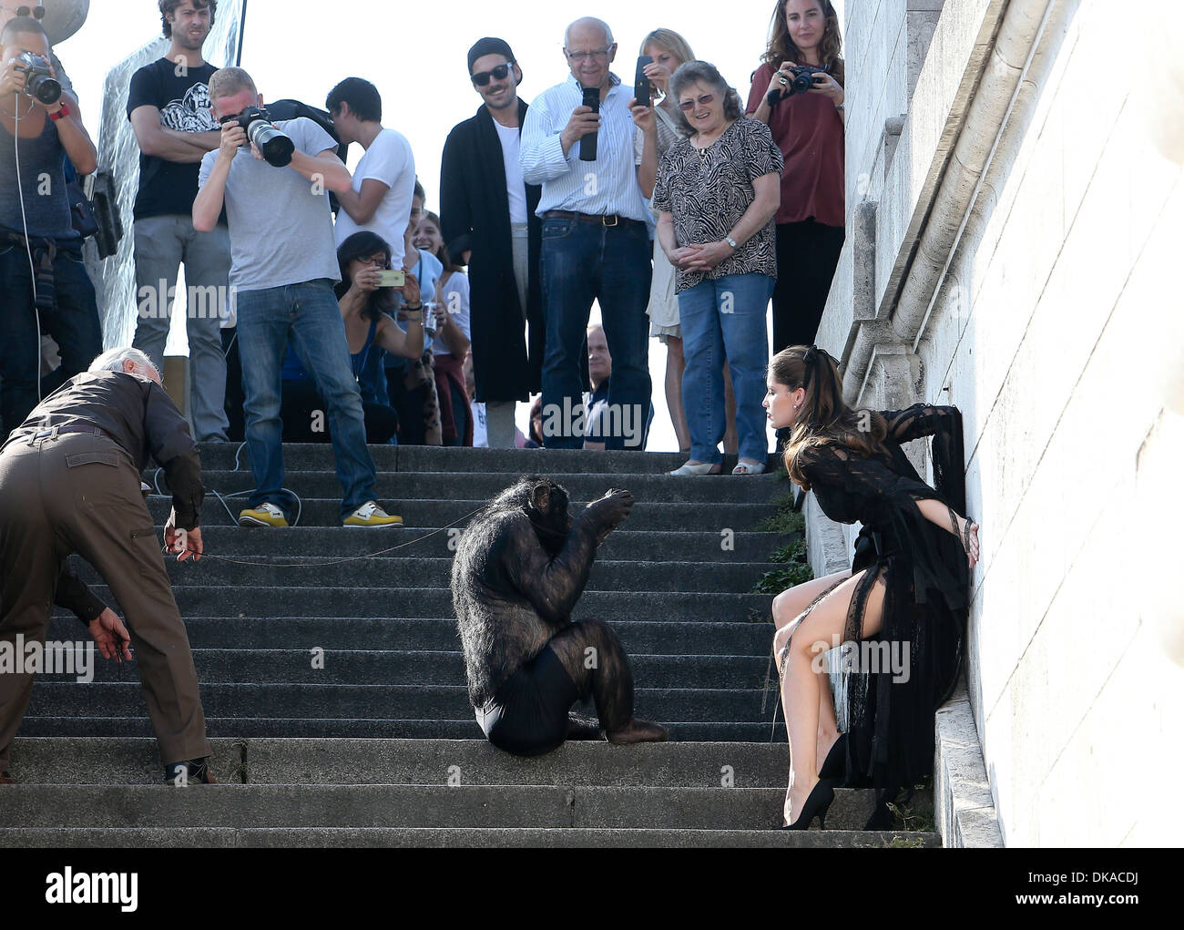 French actress and model Laetitia Casta takes part in a fashion ...