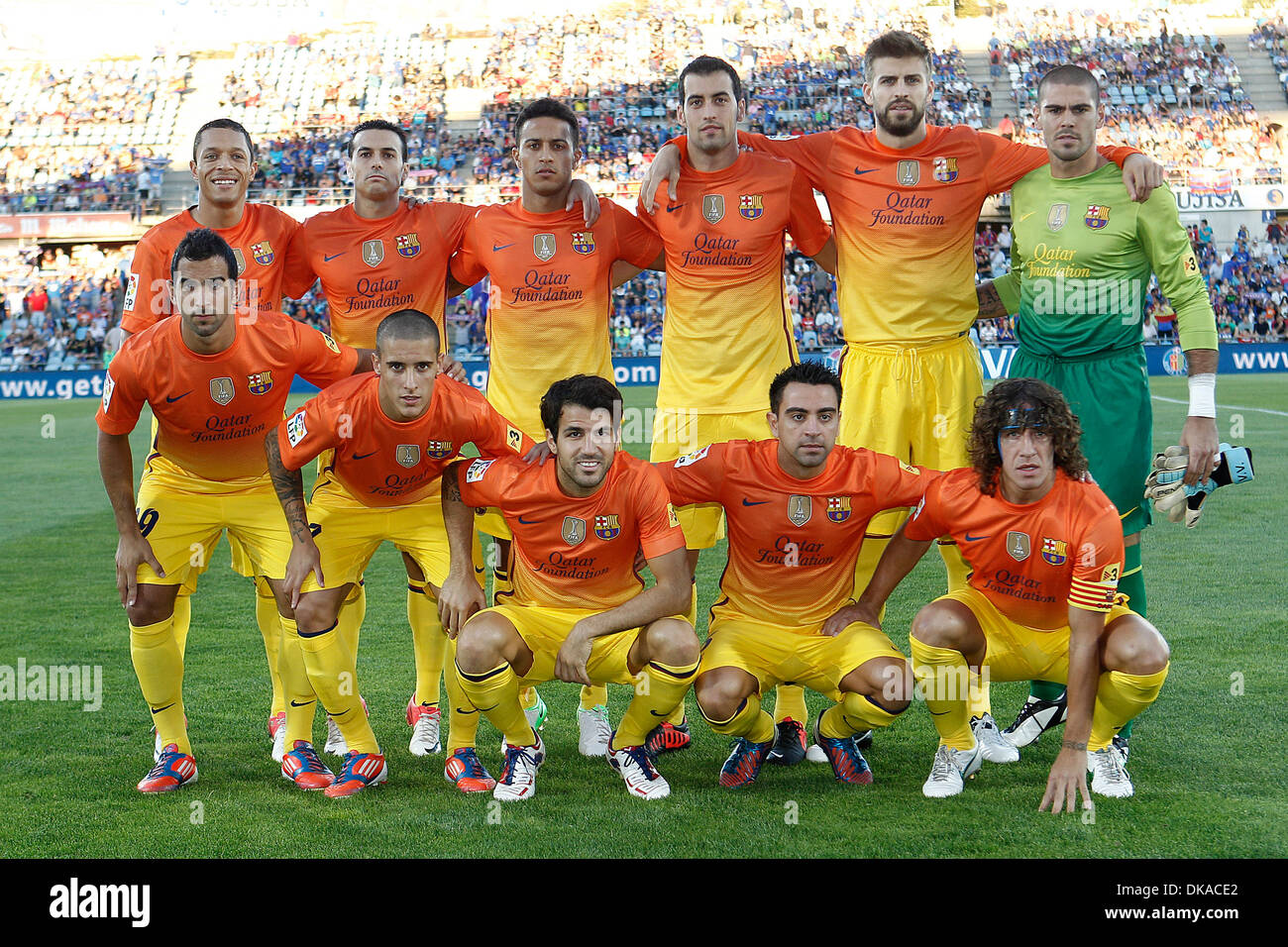 FC Barcelona team group: Adria Correia Pedro Rodriguez Thiago Alcantara ...