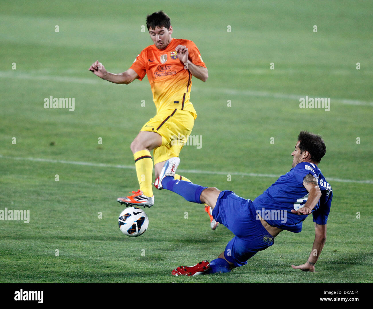 FC Barcelona's Lionel Messi Getafe vs Barcelona at Coliseum Alfonso ...