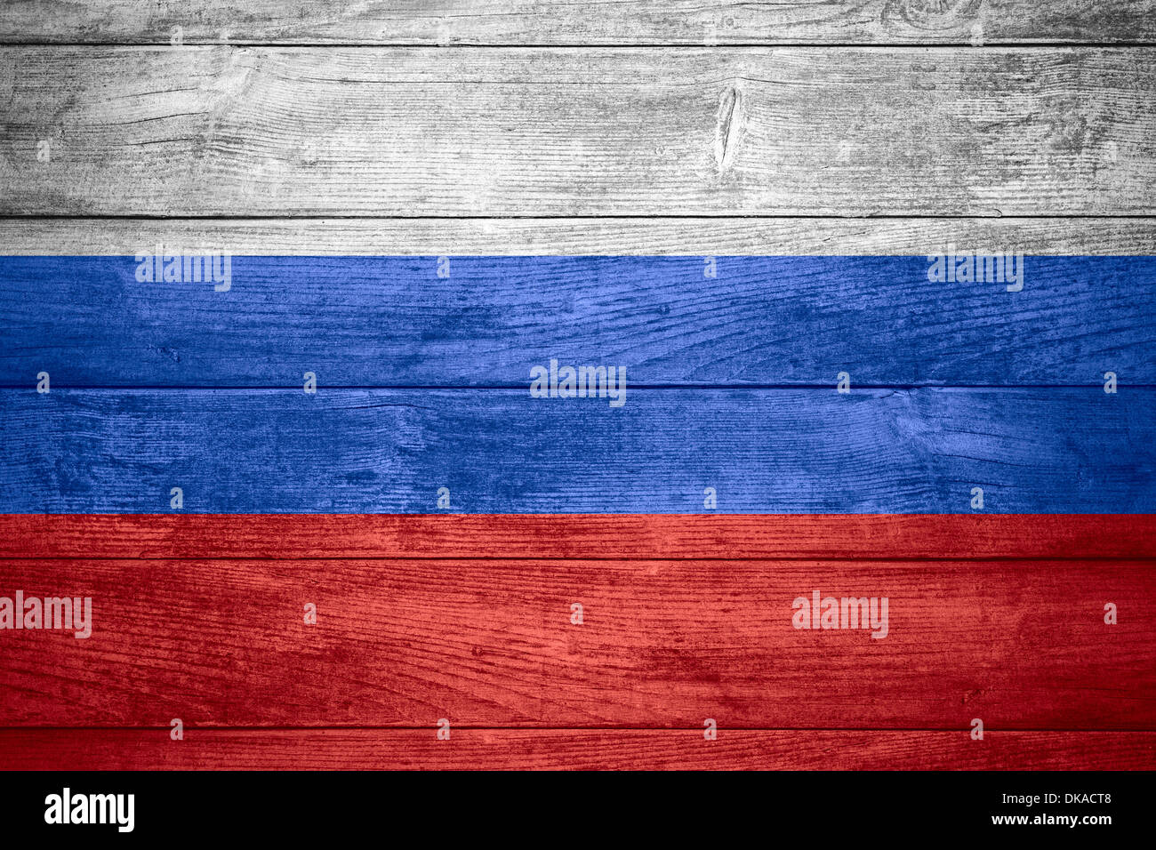 flag of Russia or Russian banner on wooden background Stock Photo - Alamy