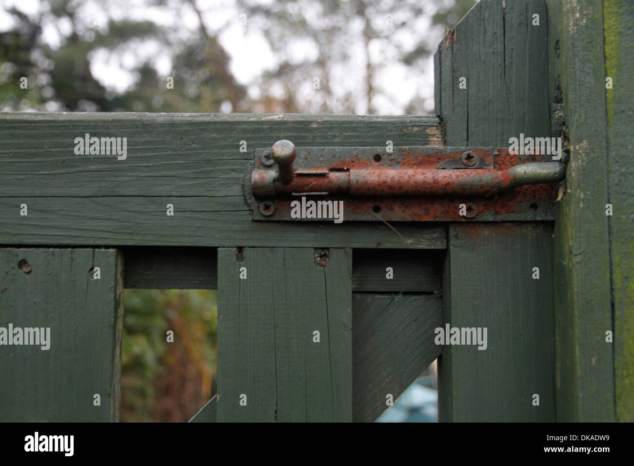 Garden gate lock bolt hi-res stock photography and images - Alamy