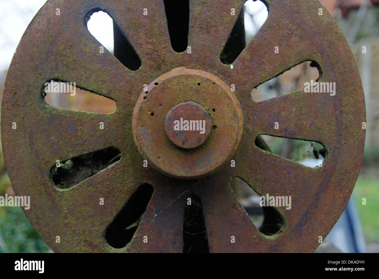Rusted machine end Stock Photo - Alamy