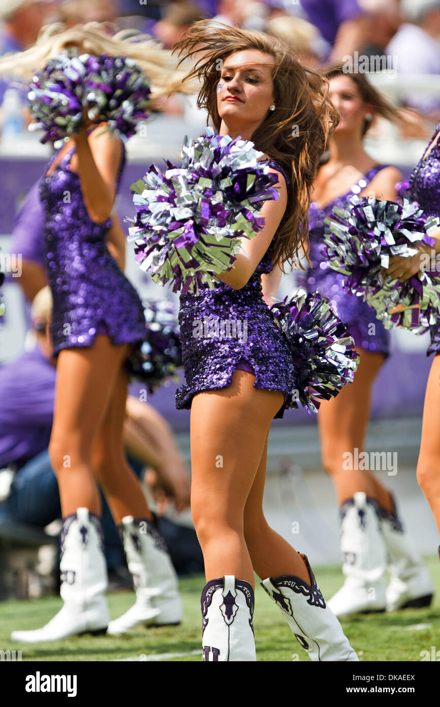 Sept. 17, 2011 - Fort Worth, Texas, US - TCU Showgirls perform during a ...