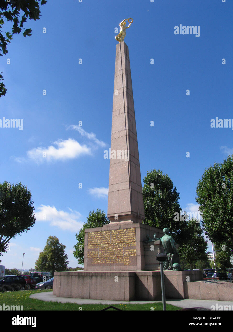 The familiar name of the memorial "Monument du Souvenir" on the Place ...