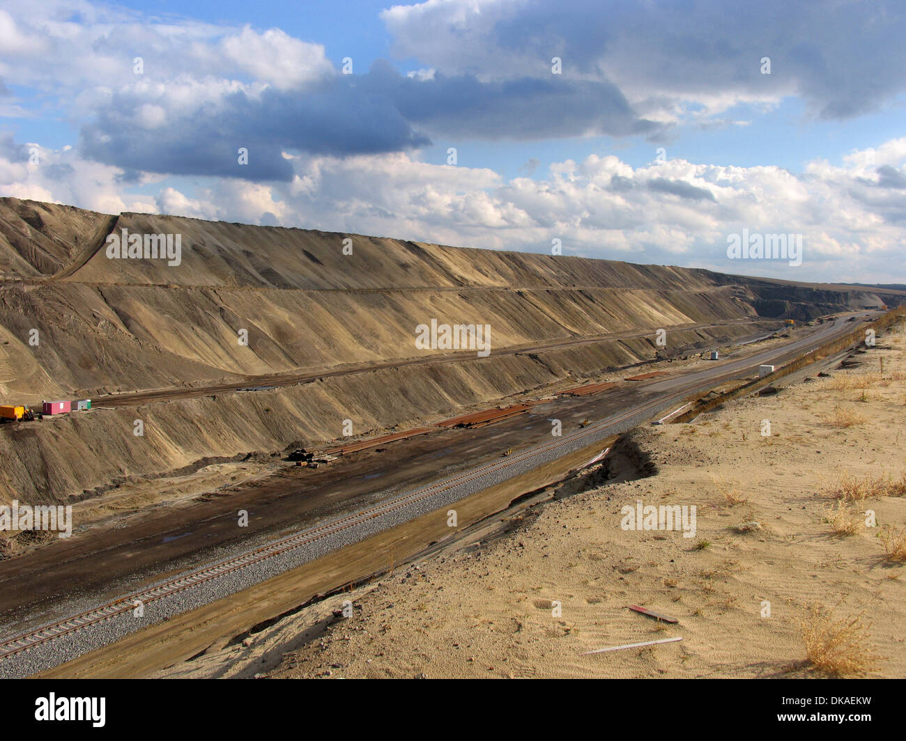 The lignite open-cast working Jaenschwalde belongs the Vattenfall ...