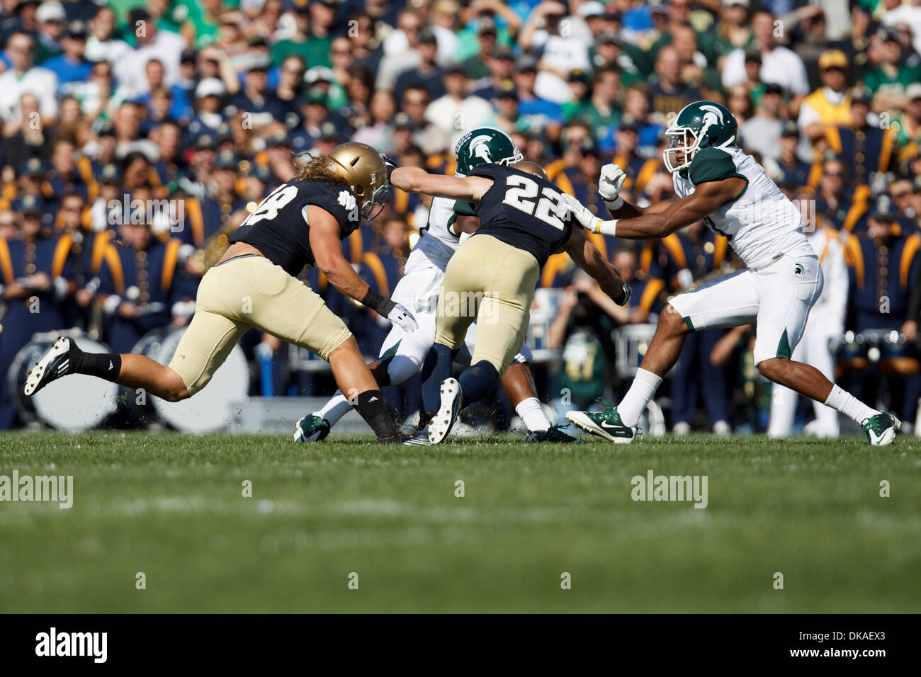 Sept. 17, 2011 - South Bend, Indiana, U.S - Notre Dame safety Harrison ...
