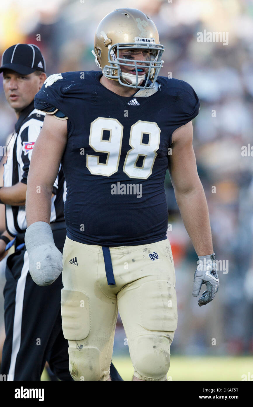 Sept. 17, 2011 - South Bend, Indiana, U.S - Notre Dame defensive tackle ...