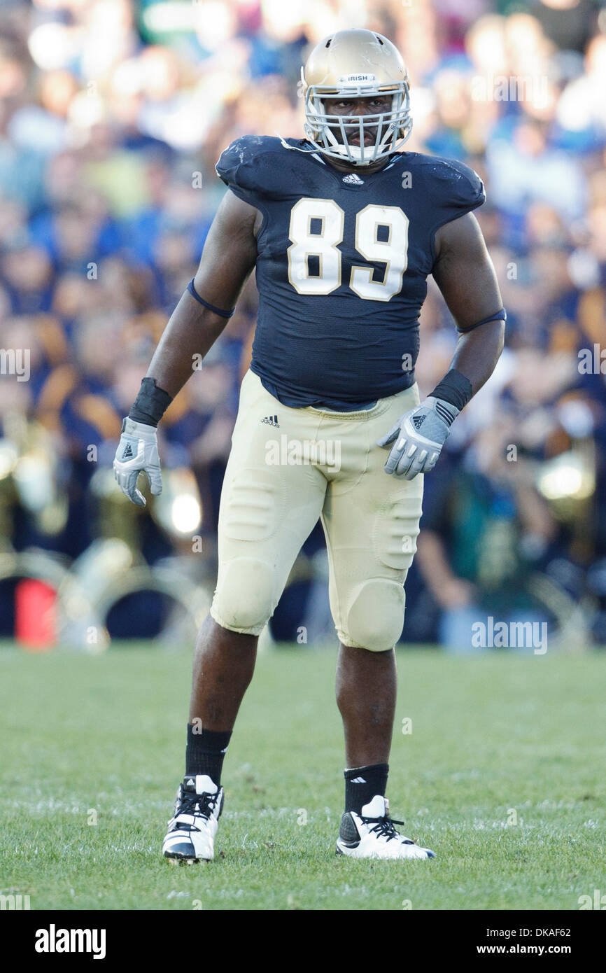 Sept. 17, 2011 - South Bend, Indiana, U.S - Notre Dame defensive end ...