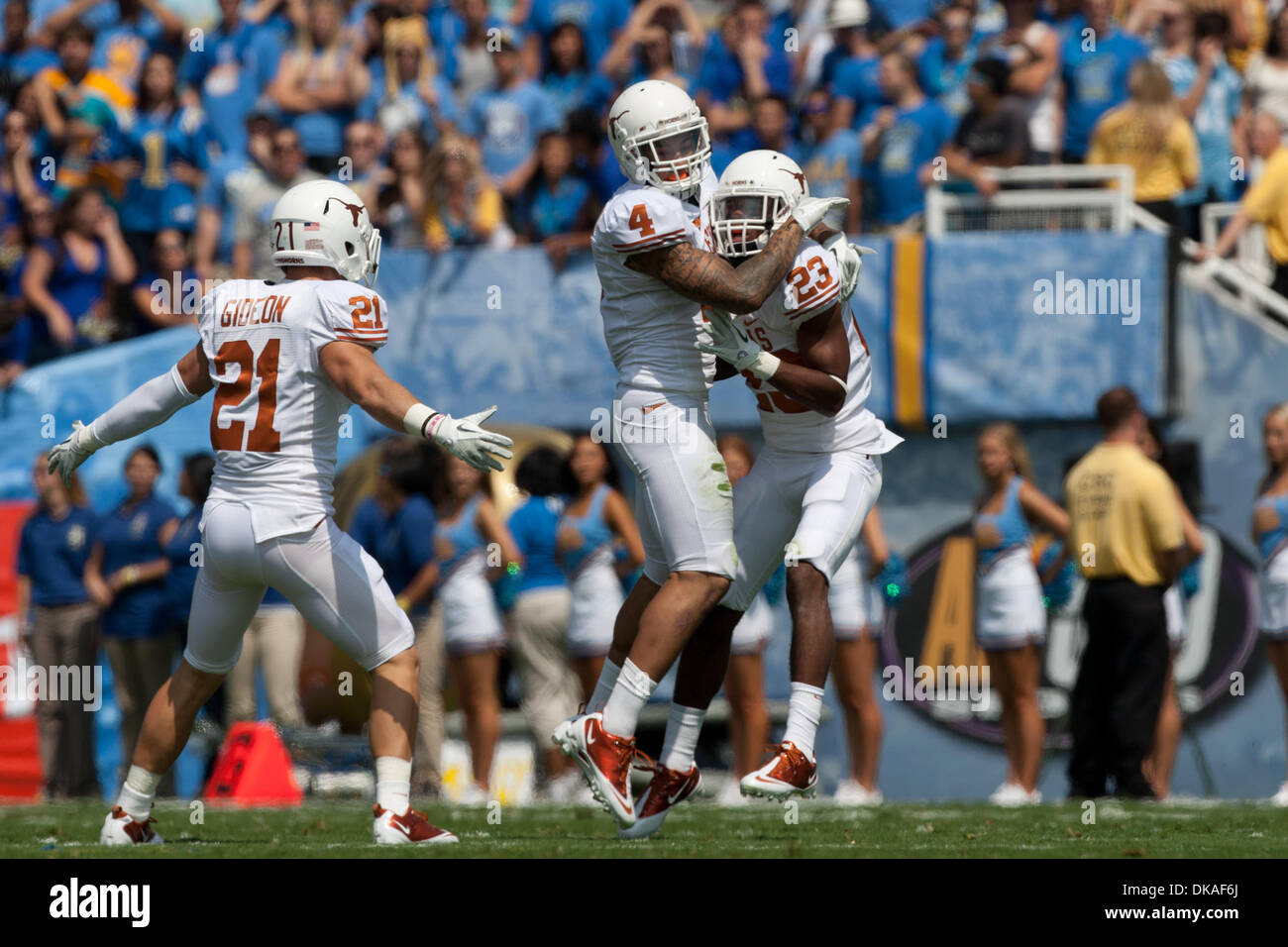 Sept. 17, 2011 - Pasadena, California, U.S - Texas Longhorns safety ...