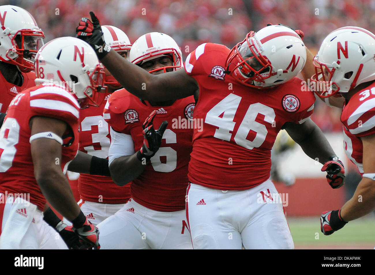 Sept. 17, 2011 - Lincoln, Nebraska, U.S - Nebraska defensive end Eric ...