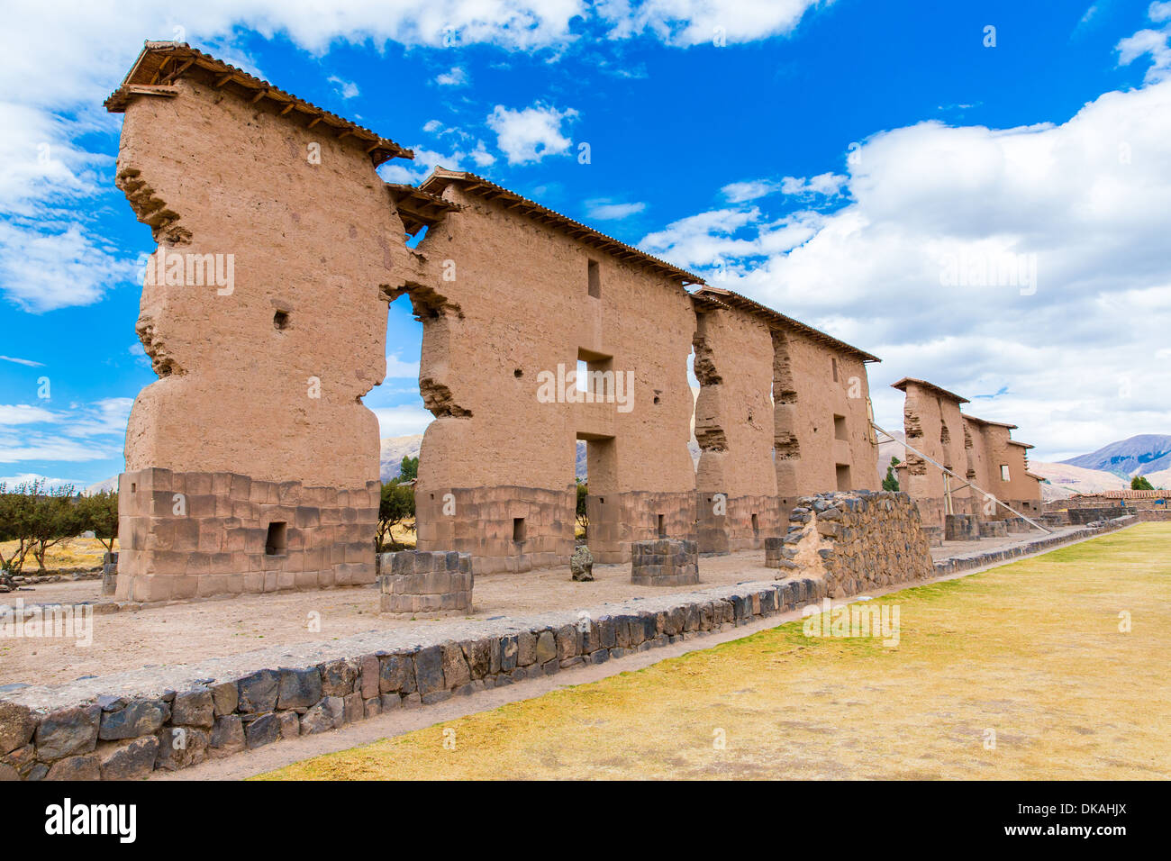 Raqchi, Inca archaeological site in Cusco, Peru (Ruin of Temple of ...