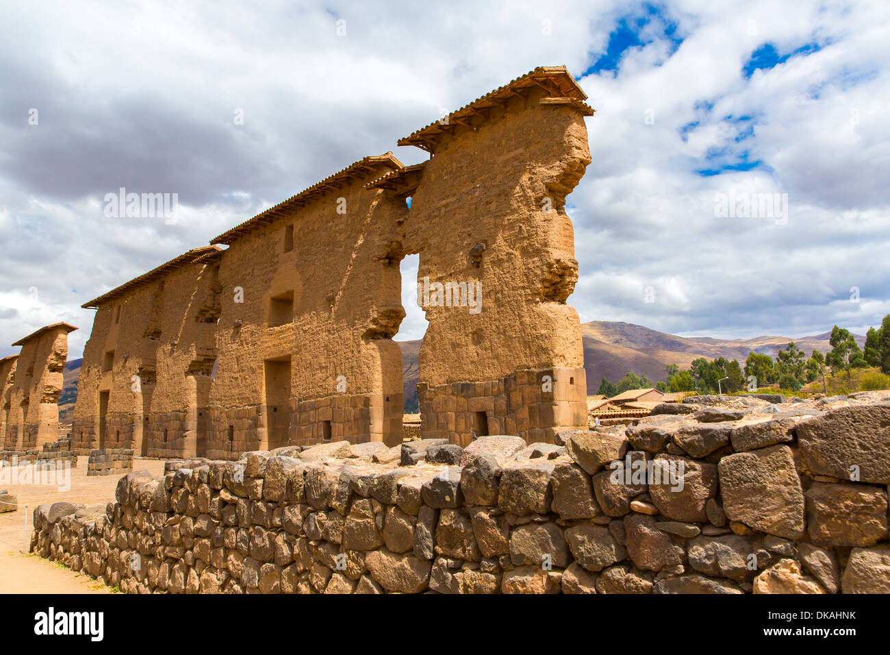 Raqchi, Inca archaeological site in Cusco, Peru (Ruin of Temple of ...