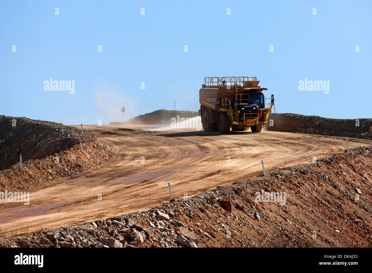 Mine haul truck water truck hi-res stock photography and images - Alamy