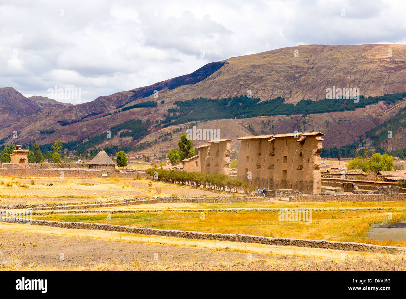 Raqchi, Inca archaeological site in Cusco, Peru (Ruin of Temple of ...
