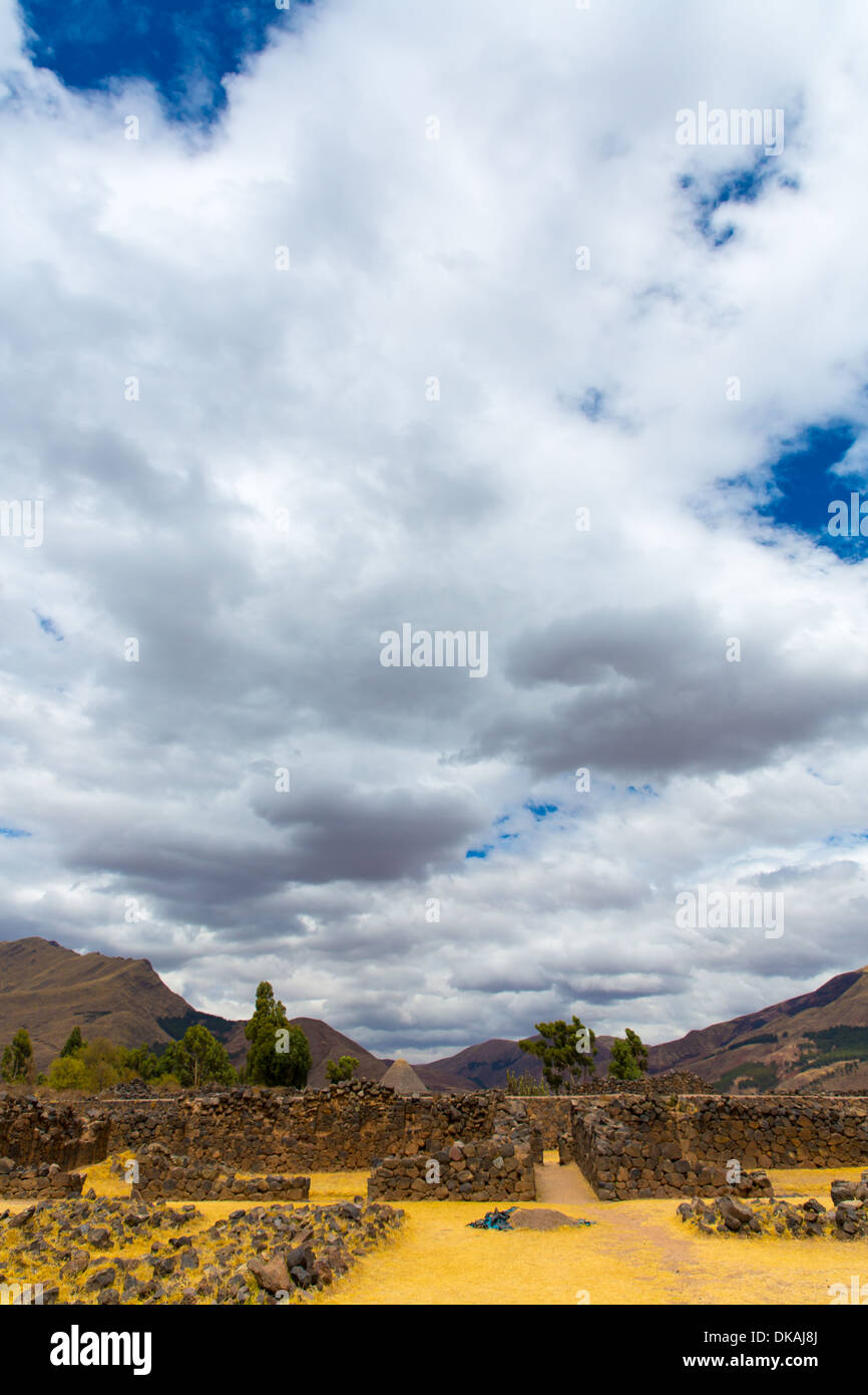Raqchi, Inca archaeological site in Cusco, Peru (Ruin of Temple of ...