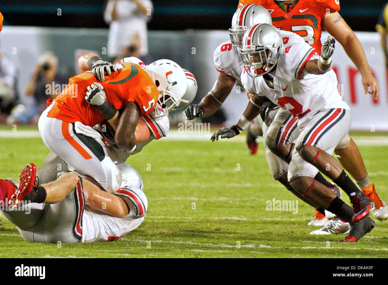 Sept. 17, 2011 - Miami, Florida, U.S - Miami Hurricanes running back ...