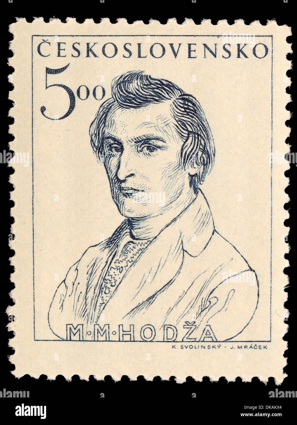Czechoslakia postage stamp - Michal Miloslav Hodža (1811-70) Slovak ...
