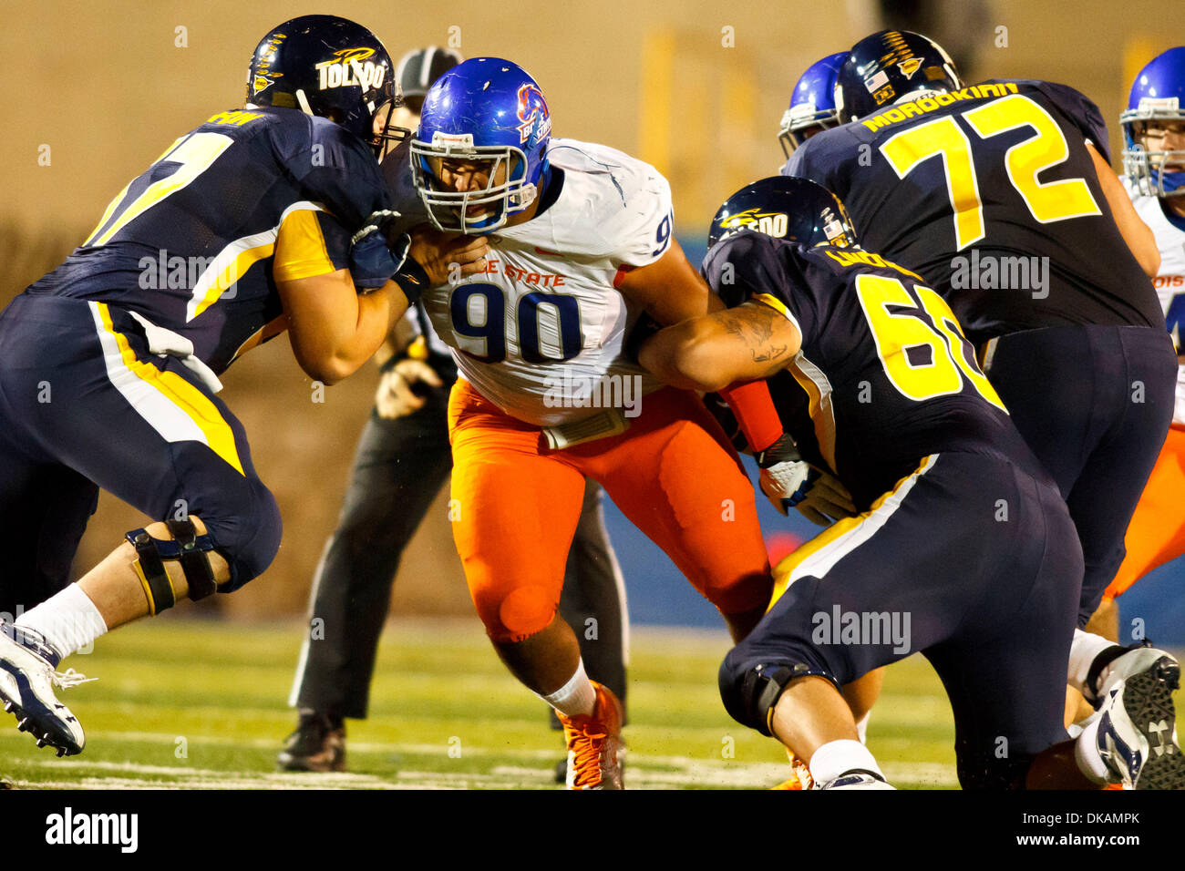 Sept. 16, 2011 - Toledo, Ohio, U.S - Boise State defensive lineman ...