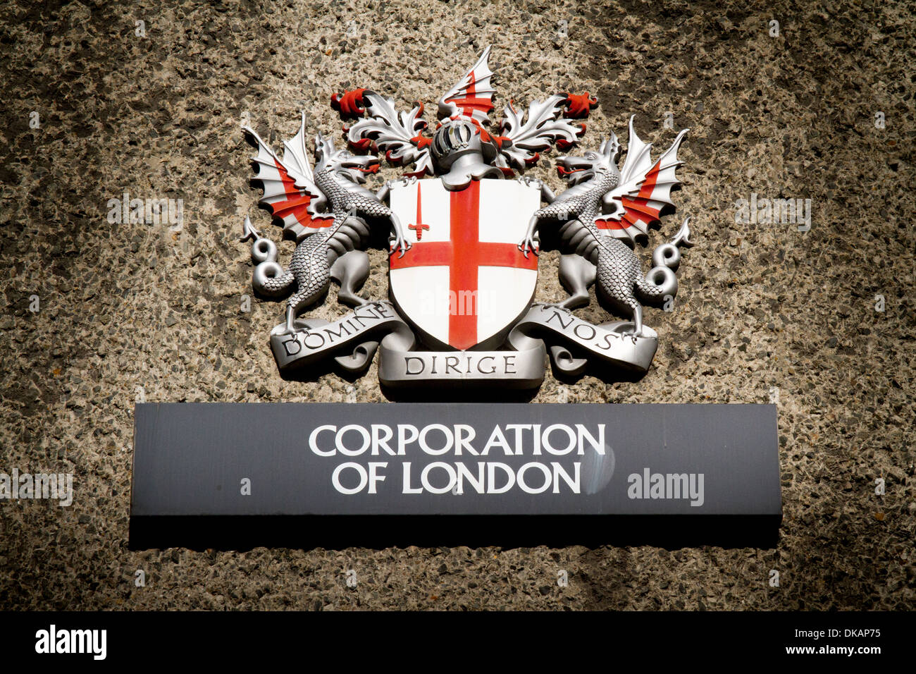 Corporation of London, Coat of Arms wall plaque in the City of London ...