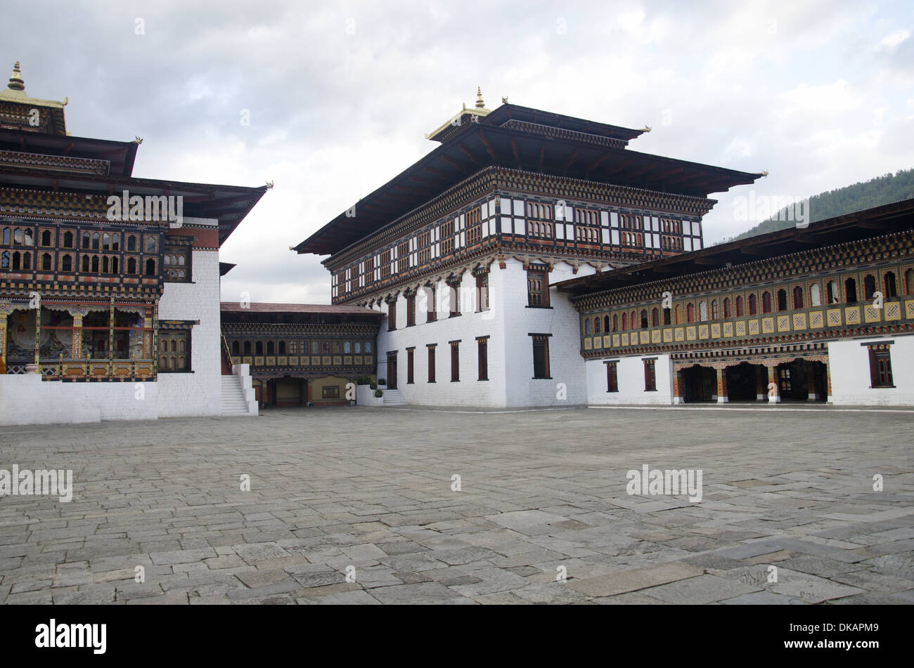 View of the King's Palace. Known as Dechencholing Palace. Thimphu ...