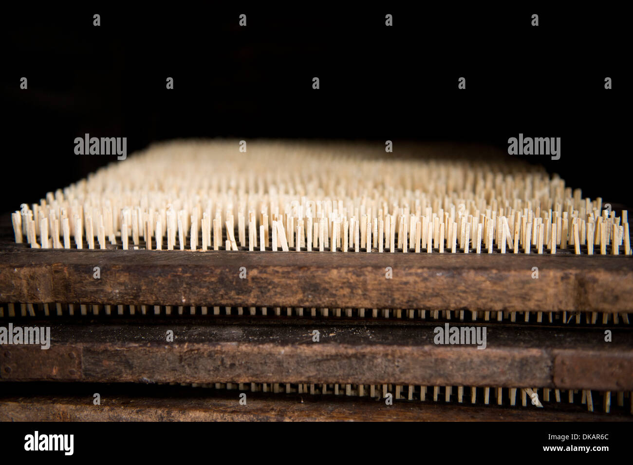 Matchstick making. Kerala, India Stock Photo - Alamy