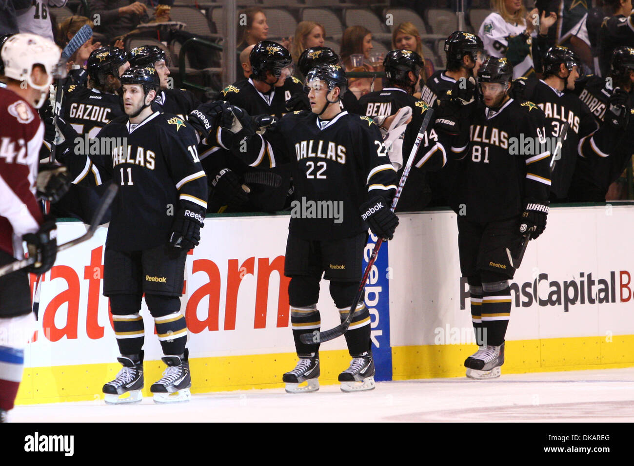 Sept. 22, 2011 - Dallas, Texas, US - Dallas Stars C Colton Sceviour (22 ...