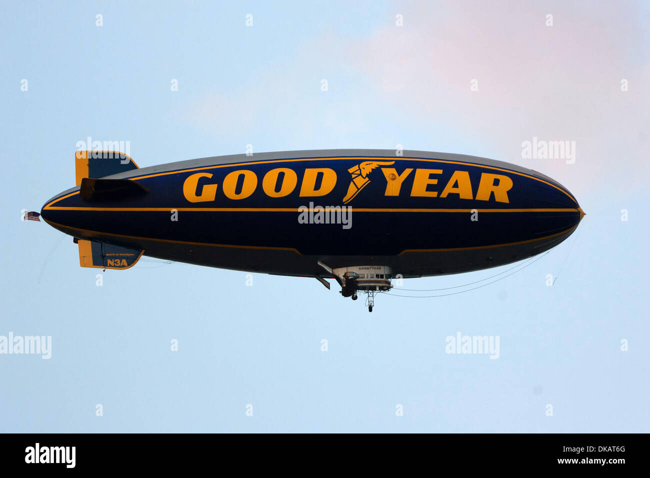 Sept. 24, 2011 - Morgantown, West Virginia, U.S - The Goodyear blimp ...