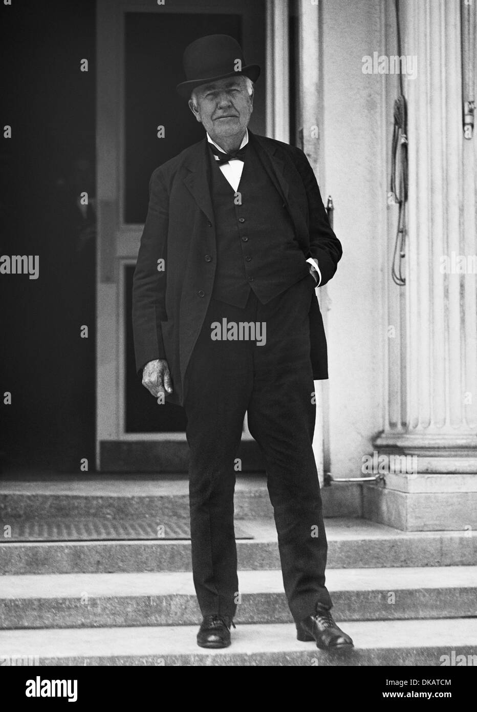 Vintage photo of American inventor and businessman Thomas Alva Edison ...