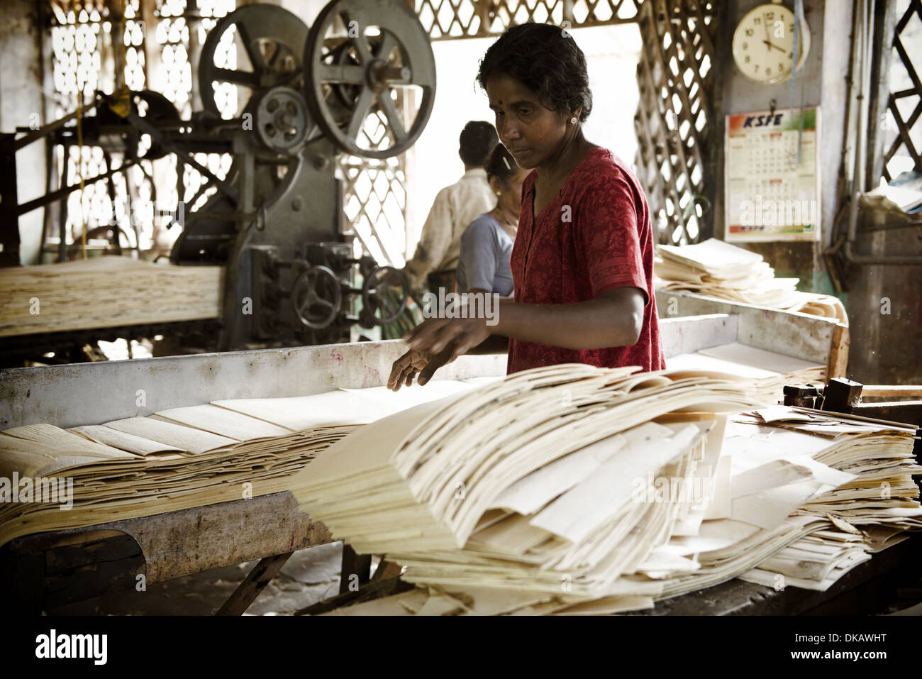 A matchstick factory. Kollam, India Stock Photo - Alamy