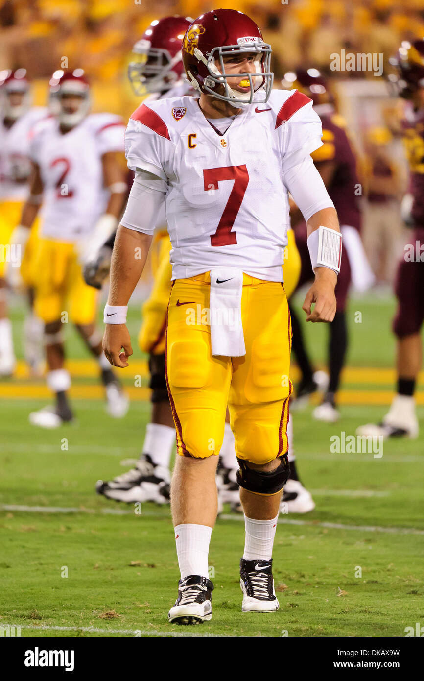 September 24, 2011: USC Trojans quarterback Matt Barkley #7 in action ...