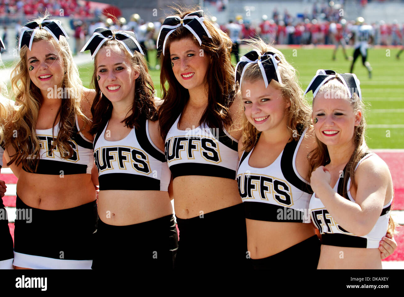 Sept. 24, 2011 - Columbus, Ohio, U.S - Colorado Buffaloes cheerleaders ...