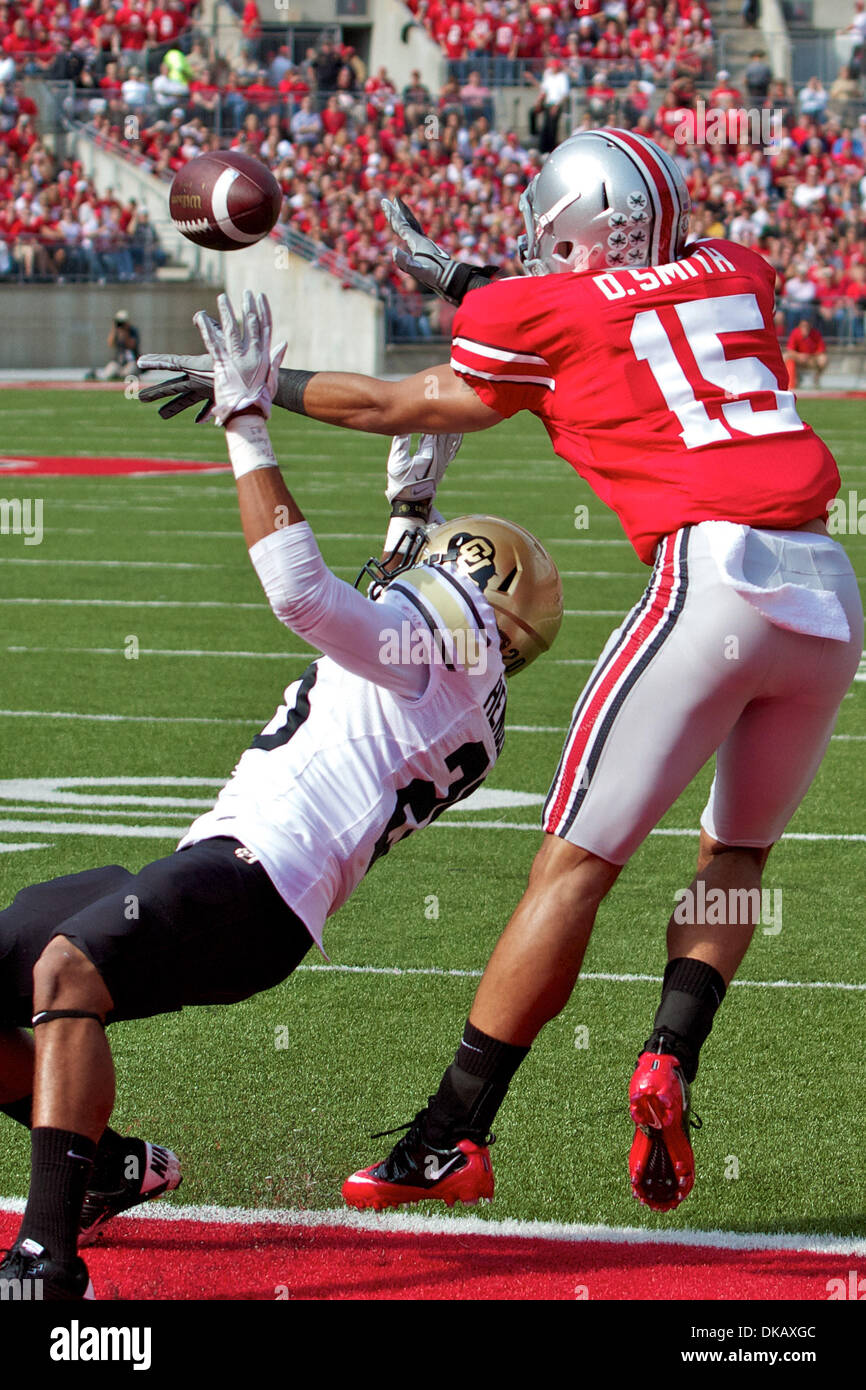 Sept. 24, 2011 - Columbus, Ohio, U.S - Colorado Buffaloes defensive ...