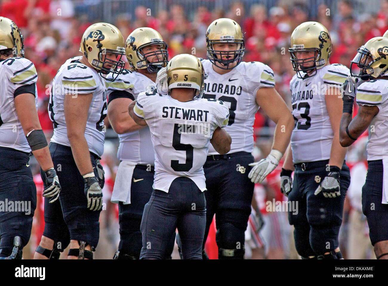 Sept. 24, 2011 - Columbus, Ohio, U.S - Colorado Buffaloes offense ...