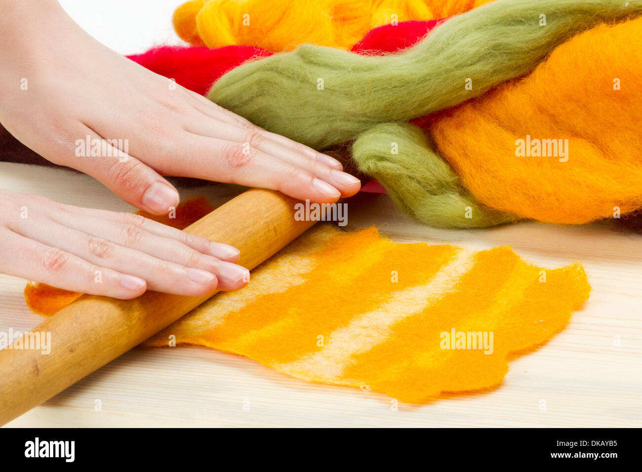 Felt making hi-res stock photography and images - Alamy