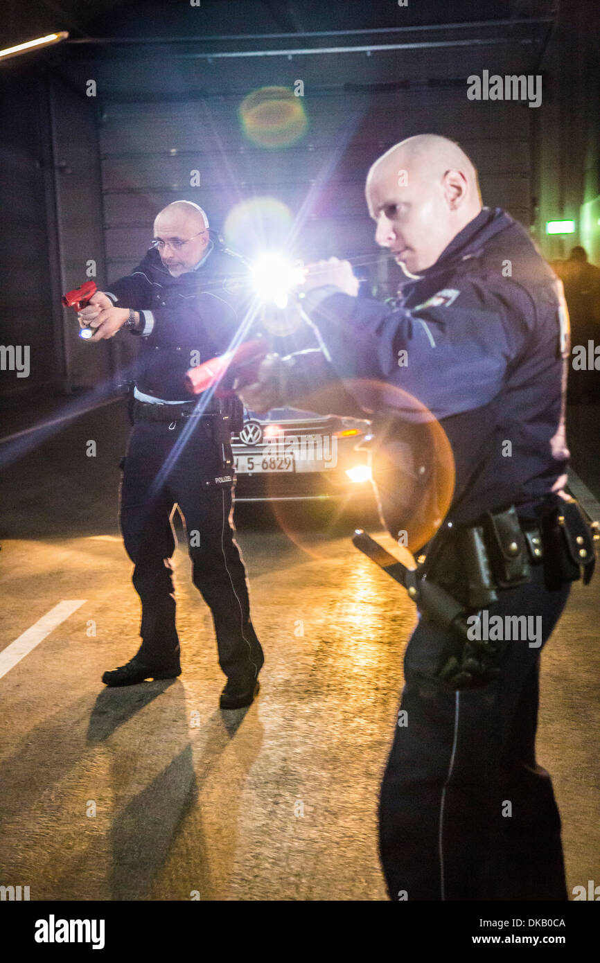 Police training center. Police officers learn and train how to arrest ...