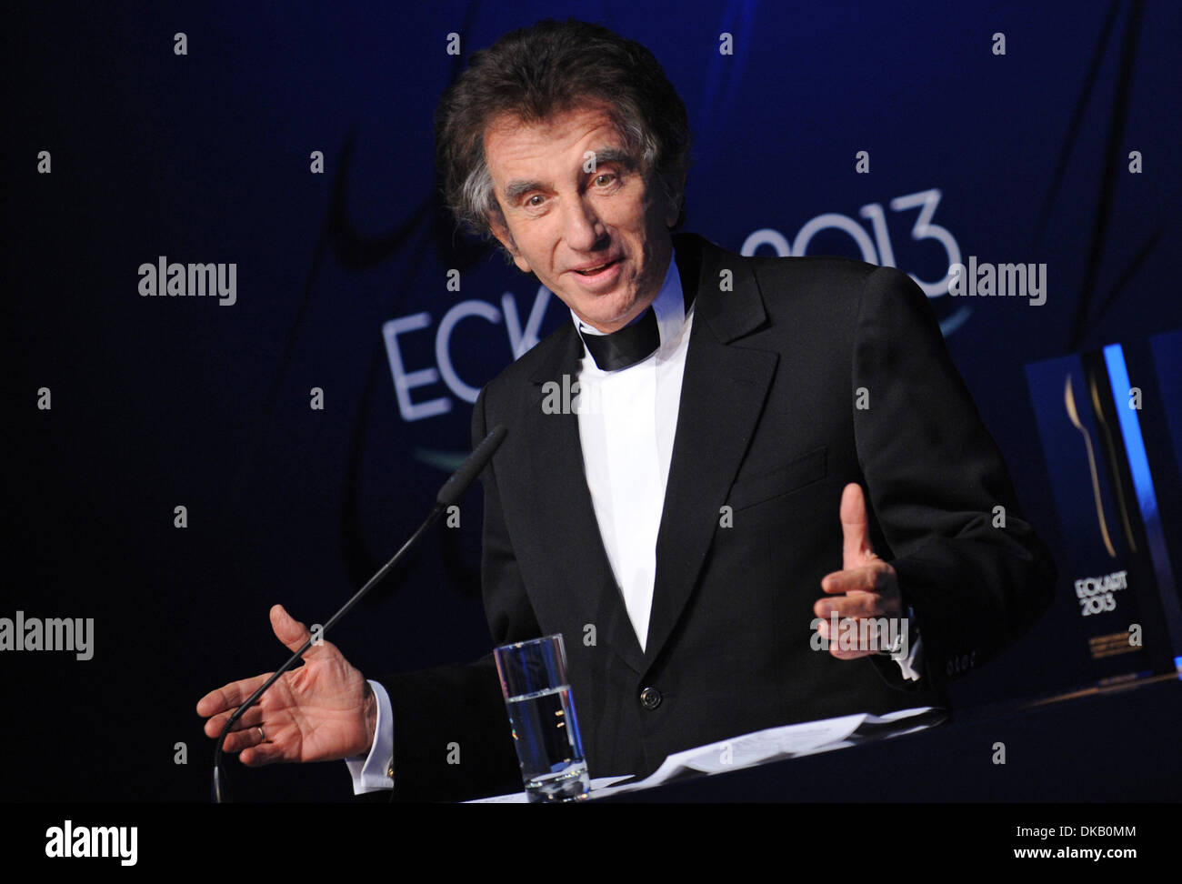 Former French Culture Minister Jack Lang gives the laudatory speech at ...