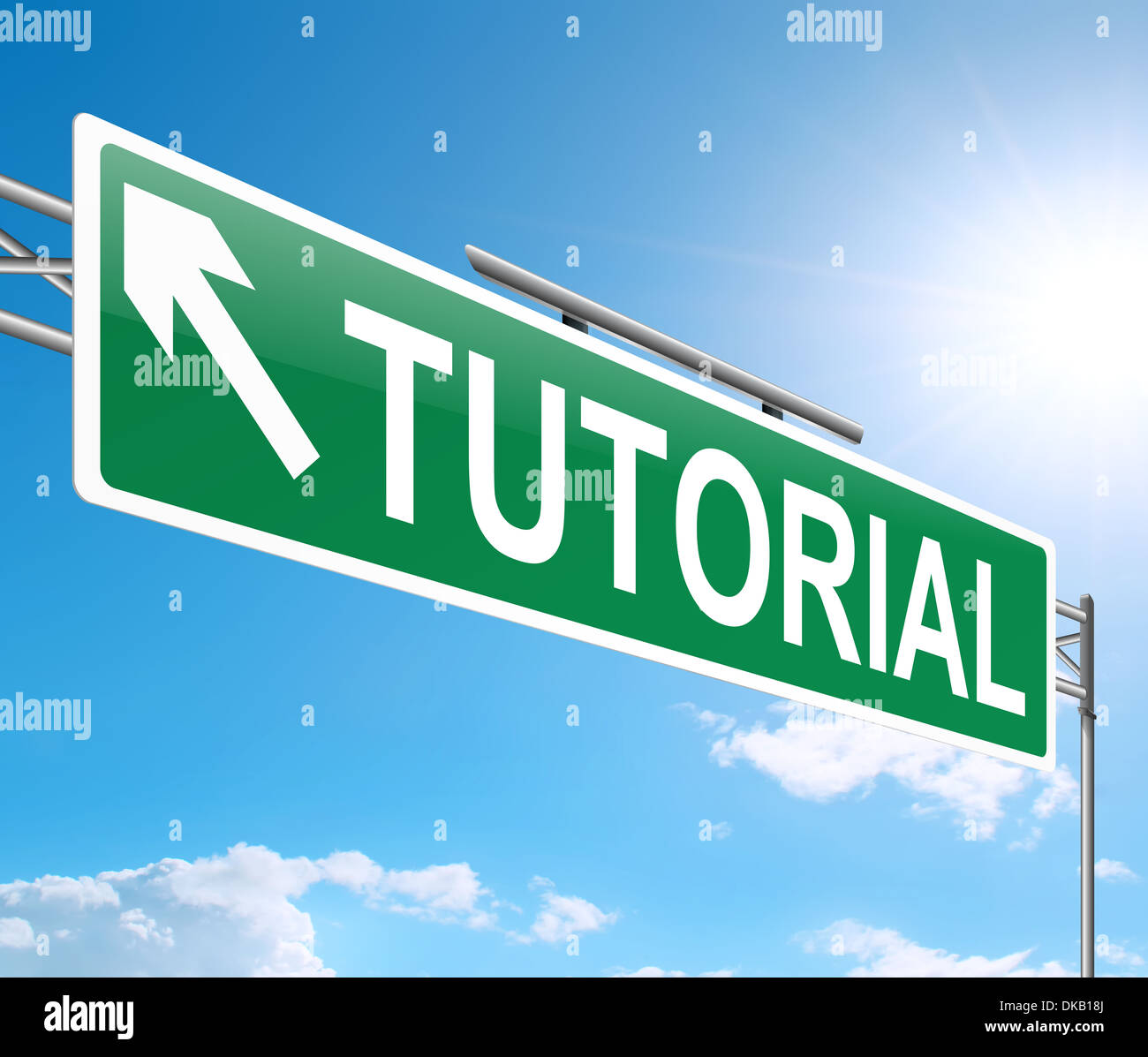 Tutorial road sign hi-res stock photography and images - Alamy