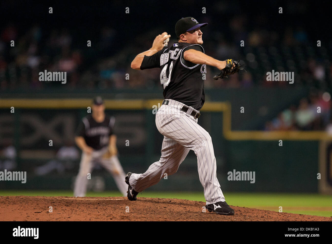 Sept. 24, 2011 - Houston, Texas, U.S - Colorado Rockies relief pitcher ...