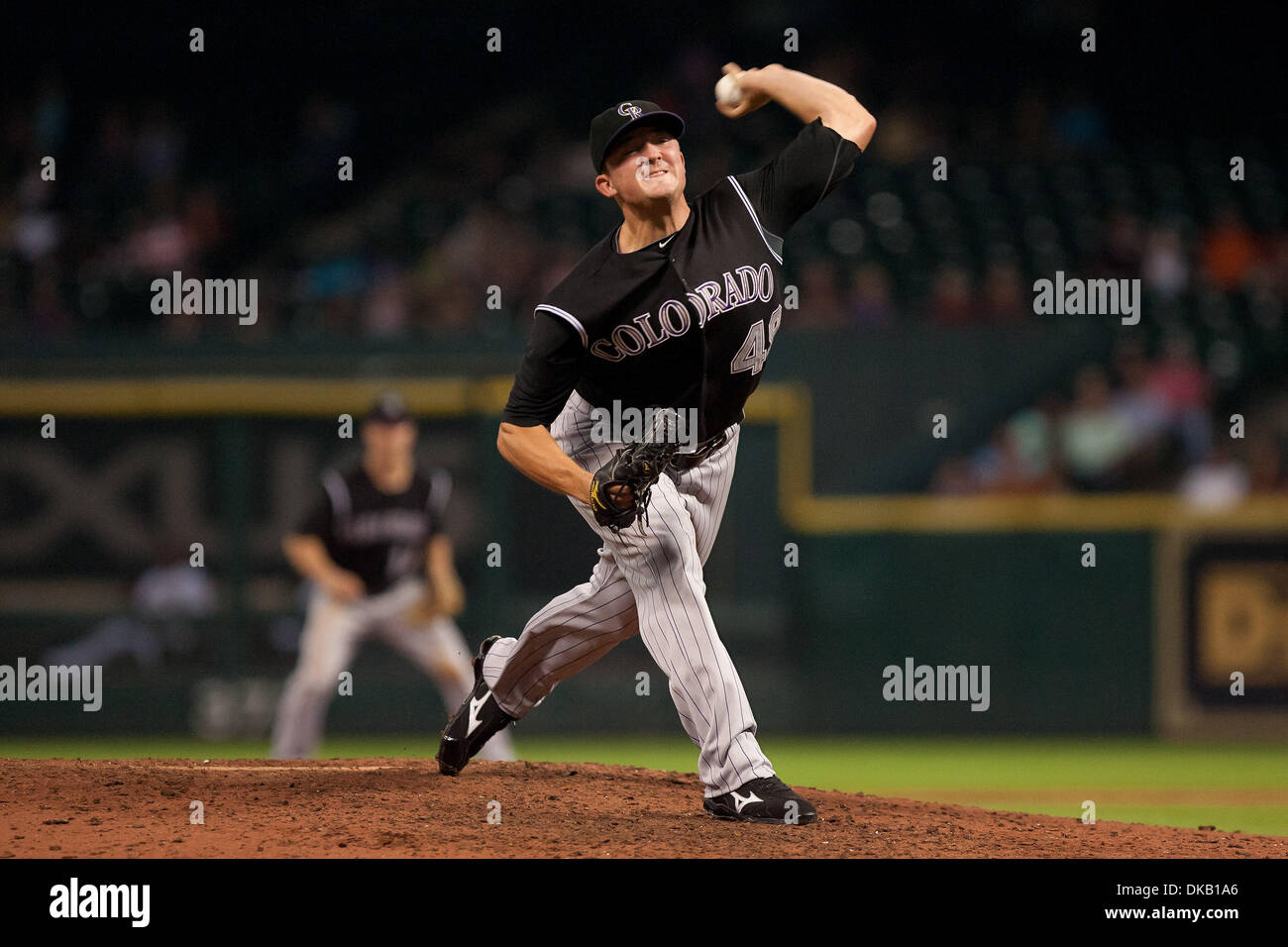 Sept. 24, 2011 - Houston, Texas, U.S - Colorado Rockies relief pitcher ...