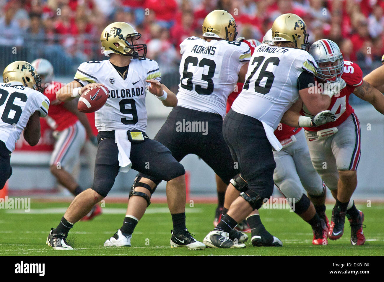 Sept. 24, 2011 - Columbus, Ohio, U.S - Colorado Buffaloes quarterback ...