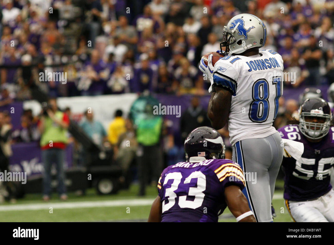 Detroit lions calvin johnson touchdown hi-res stock photography and ...