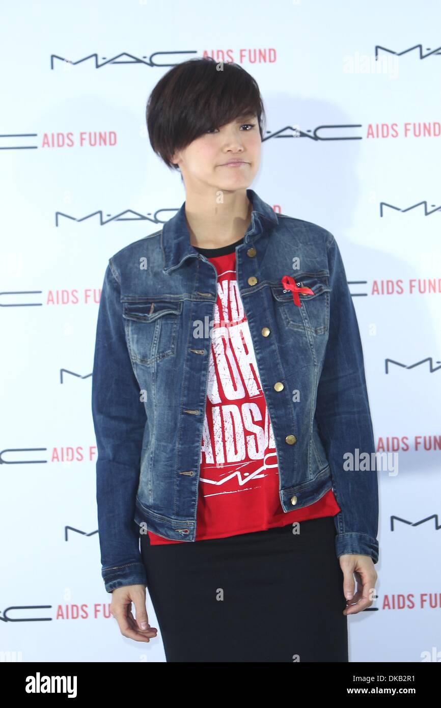 Taipei, Taiwan. 3rd Dec, 2013. Singer Denise Ho attends charity ...