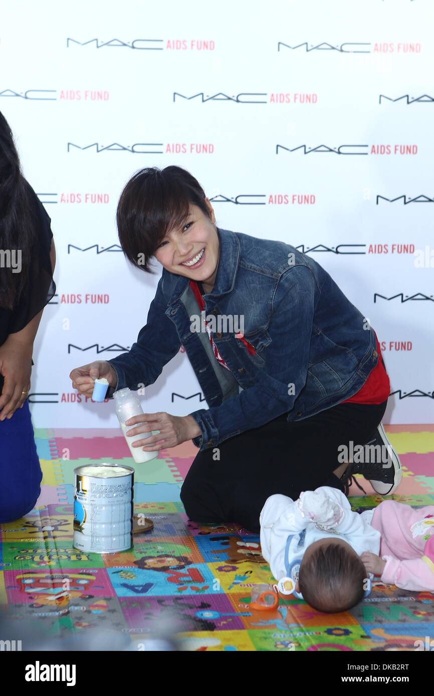 Taipei, Taiwan. 3rd Dec, 2013. Singer Denise Ho attends charity ...
